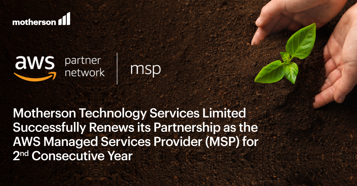 Motherson Technology Services Limited Successfully Renews its AWS Managed Services Provider ...